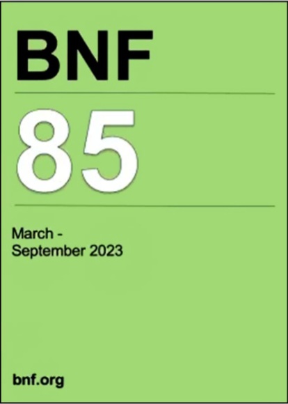 BNF 85 (British National Formulary) september 2023 – کتاب فروشی انتشارات تیمورزاده
